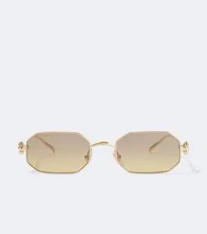 Cartier Clash De Rectangular Sunglasses - Gold
