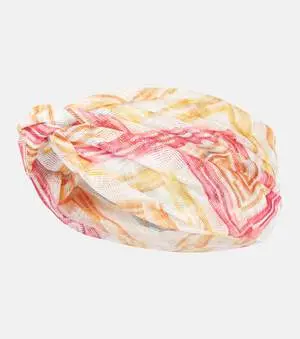 Missoni Zigzag Lamé Head Wrap - Multicoloured