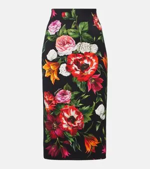 Dolce & Gabbana Floral Pencil Skirt - Multicoloured
