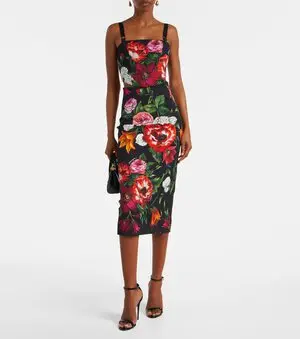 Dolce & Gabbana Floral Pencil Skirt - Multicoloured