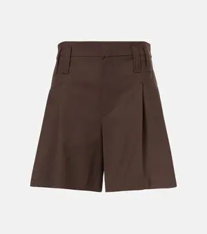 Brunello Cucinelli Monili Wool-blend Bermuda Shorts