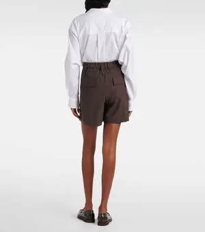 Brunello Cucinelli Monili Wool-blend Bermuda Shorts