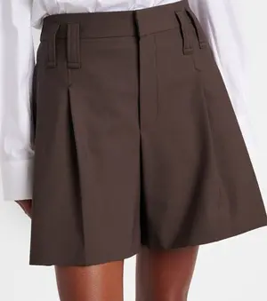 Brunello Cucinelli Monili Wool-blend Bermuda Shorts