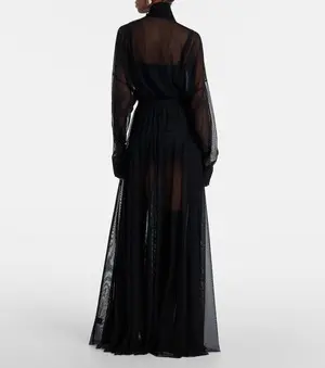 Norma Kamali Bow-detail Flared Gown