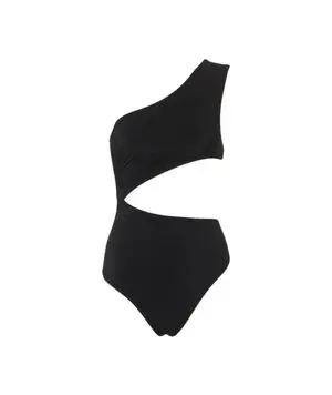 Balmain One-shoulder Swimsuit - Black