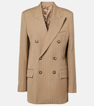 Victoria Beckham Pinstripe Virgin Wool Blazer