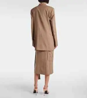 Victoria Beckham Pinstripe Virgin Wool Blazer