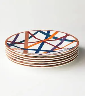 Missoni Nastri Set Of 6 Dessert Plates