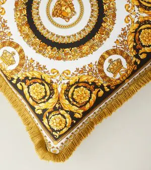 Versace Crete De Fleur Silk Cushion - Multicoloured