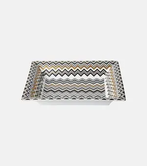 Missoni Zig Zag Gold Decorative Tray - Multicoloured