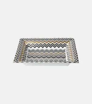 Missoni Zigzag Gold Decorative Tray - Multicoloured
