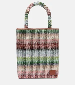 Missoni Zigzag Leather-trimmed Large Tote Bag