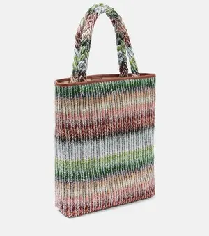 Missoni Zigzag Leather-trimmed Large Tote Bag