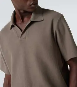 FRAME Cotton Jacquard Polo Shirt