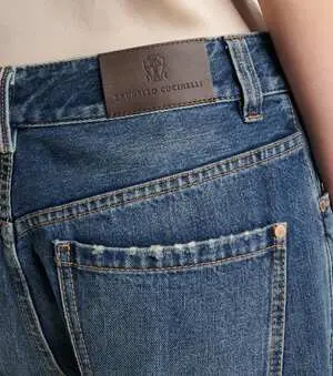 Brunello Cucinelli Low-rise Straight Jeans - Blue