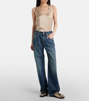 Brunello Cucinelli Low-rise Straight Jeans - Blue