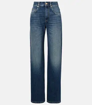 Brunello Cucinelli Low-rise Straight Jeans - Blue