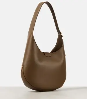 Loro Piana Bobbin Medium Leather Shoulder Bag - Brown