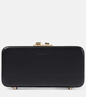 GIANVITO ROSSI Leather Clutch - Black