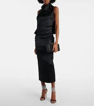 GIANVITO ROSSI Valì Leather Clutch - Black