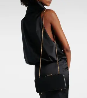 GIANVITO ROSSI Valì Leather Clutch - Black