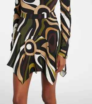 Emilio Pucci Marmo Asymmetric Miniskirt