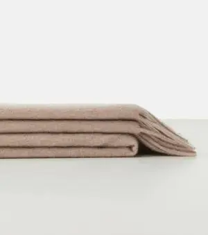 Brunello Cucinelli Fringed Cashmere Throw - Beige