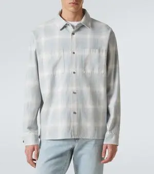FRAME Checked Cotton Overshirt