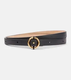 Loro Piana Leather Belt - Black