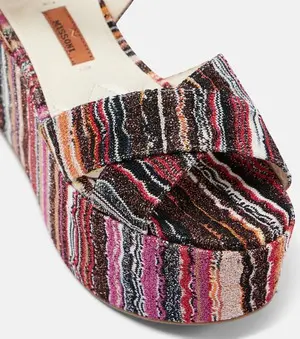 Missoni Julia Raschel Platform Sandals