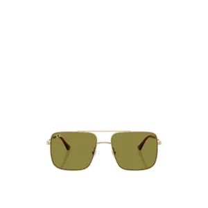 Ray-ban Square-frame Metal Sunglasses - Gold