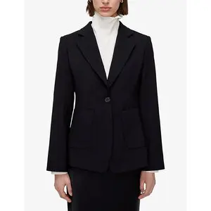 JOSEPH Glenview Single-breasted Stretch-wool Blazer - Black