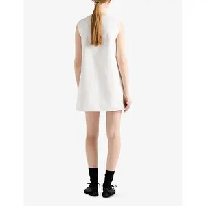Prada Front-tie V-neck Mini Dress