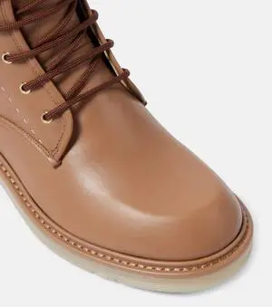 Max Mara Leather Ankle Boots