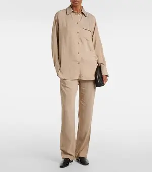 Victoria Beckham Striped Pajama Shirt