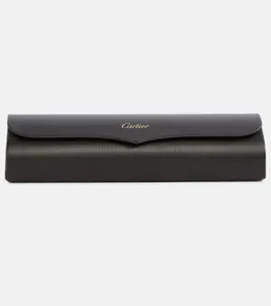 Cartier Panthere De Rectangular Sunglasses - Blue
