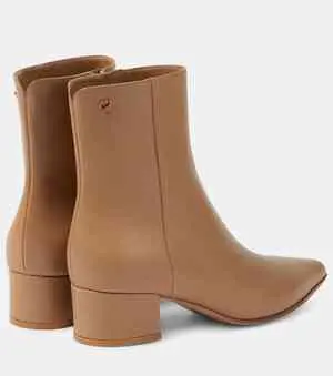 GIANVITO ROSSI Lyell 45 Leather Ankle Boots