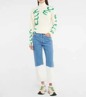 Stella McCartney X Ed Curtis Printed Wool-blend Sweater
