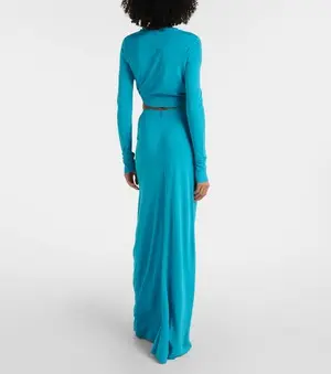 Christopher Esber Embellished Crop Top