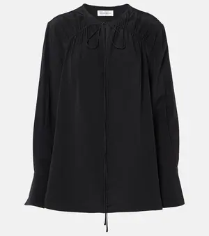 Victoria Beckham Tie Detailed Blouses
