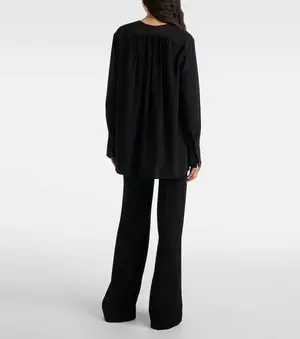 Victoria Beckham Silk Tie-neck Blouse
