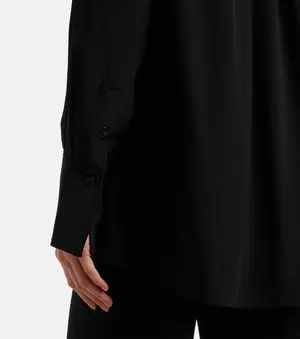 Victoria Beckham Silk Tie-neck Blouse