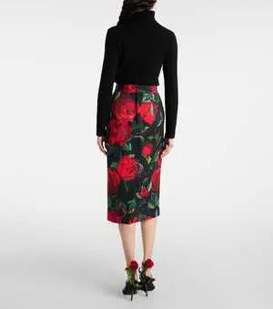 Dolce & Gabbana Floral Pencil Skirt