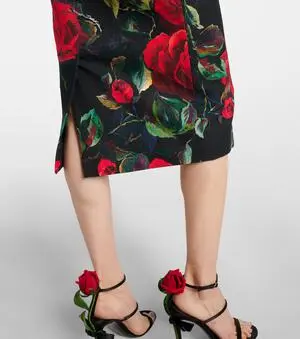 Dolce & Gabbana Floral Pencil Skirt