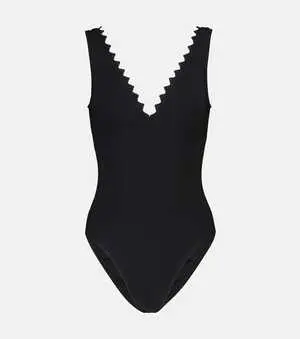 KARLA COLLETTO Ines V-neck Swimsuit - Black