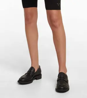 GIANVITO ROSSI Harris Leather Loafers - Black