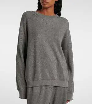 Brunello Cucinelli Cotton-blend Lamé Sweater