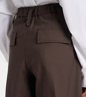 Brunello Cucinelli Monili Wool-blend Bermuda Shorts