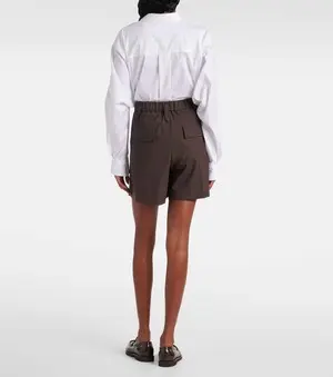 Brunello Cucinelli Monili Wool-blend Bermuda Shorts