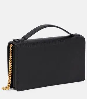 Valentino Garavani Vsling Leather Wallet On Chain